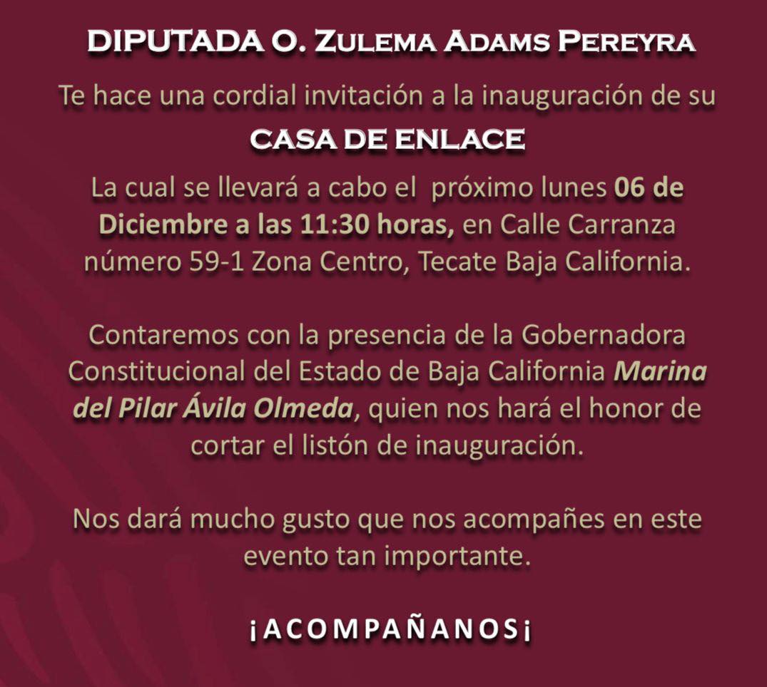 El regreso de Zulema Adams. Sin iniciativas, sin gestión para Tecate ...